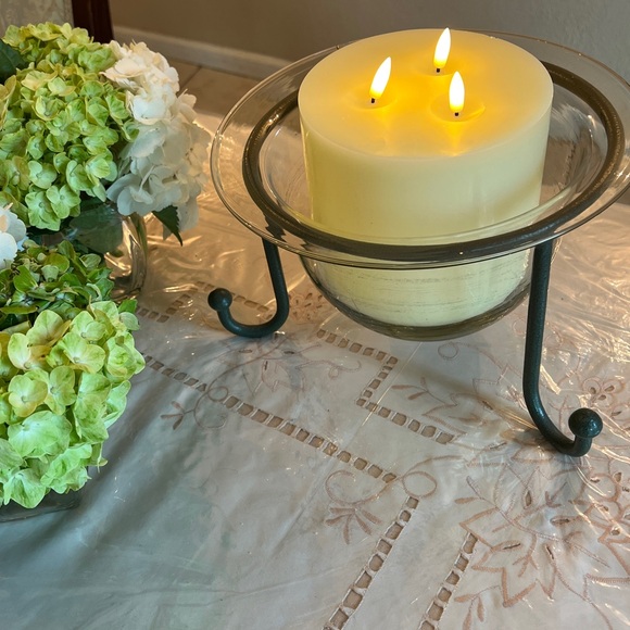 PartyLite | Accents | Partylite Retired Vintage 3 Wick Pillar And ...